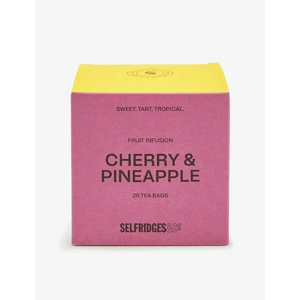 SELFRIDGES SELECTION Pineapple And Cherry Tea Bags 50g