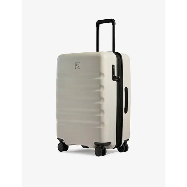 ANTLER Icon Stripe Medium Shell Four-wheeled Suitcase 67cm - Taupe