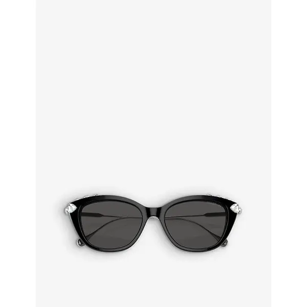 SWAROVSKI Sk6010 Cat-eye Sunglasses - Black