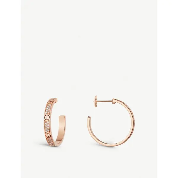 Cartier Love 18ct And Diamond Earrings