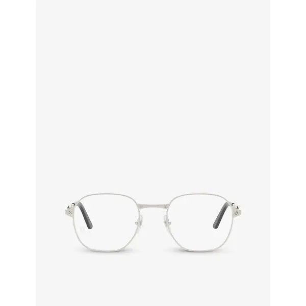 CARTIER Round-frame Metal Glasses - Silver