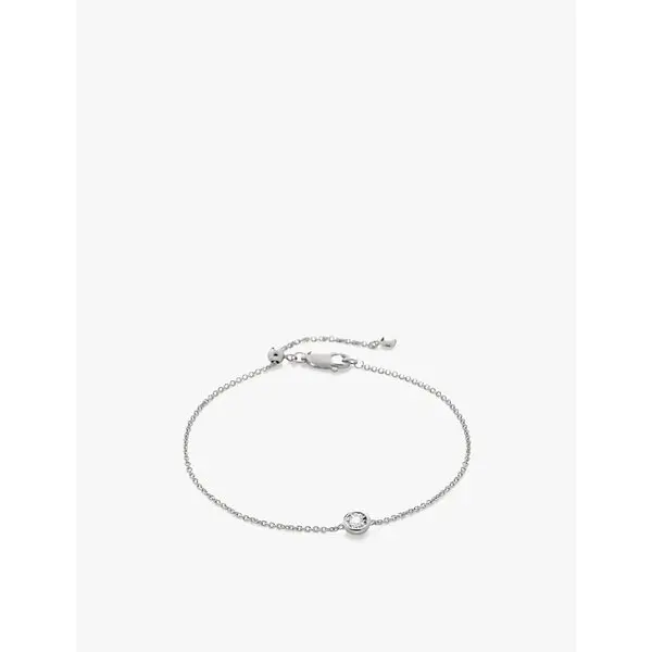 Monica Vinader Solitaire Lab-grown Diamond Bracelet - Sterling Silver