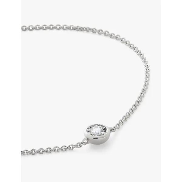 Monica Vinader Solitaire Lab-grown Diamond Bracelet