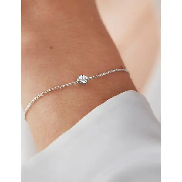 Monica Vinader Solitaire Lab-grown Diamond Bracelet