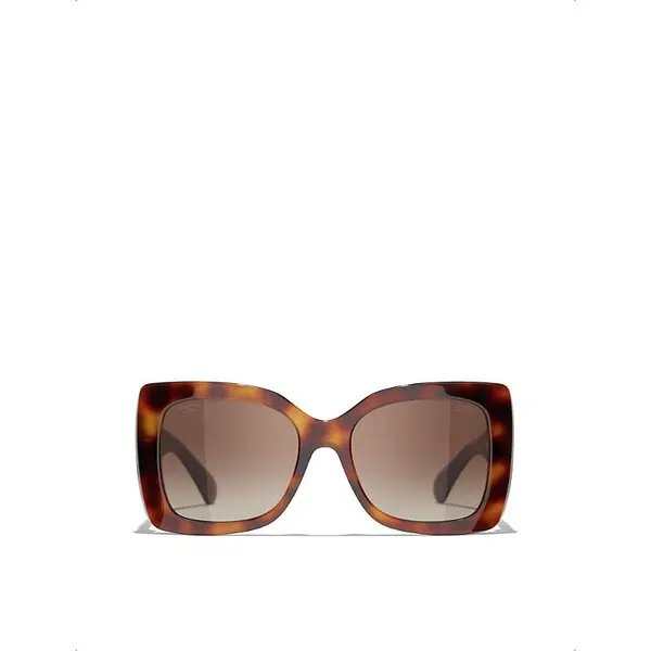 Chanel Square Sunglasses - Brown
