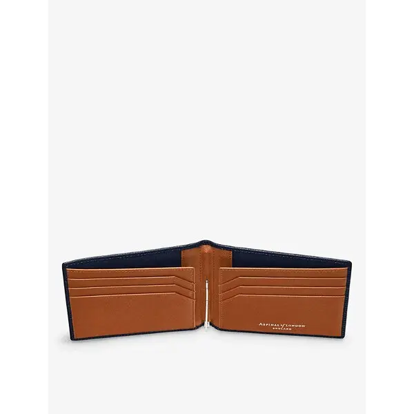 ASPINAL OF LONDON Billfold Logo-embellished Leather Wallet
