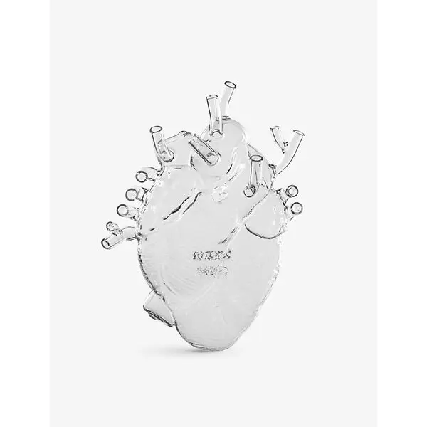 SELETTI Love In A Bloom Glass Vase 16.7cm X 14.2 Cm - One-color