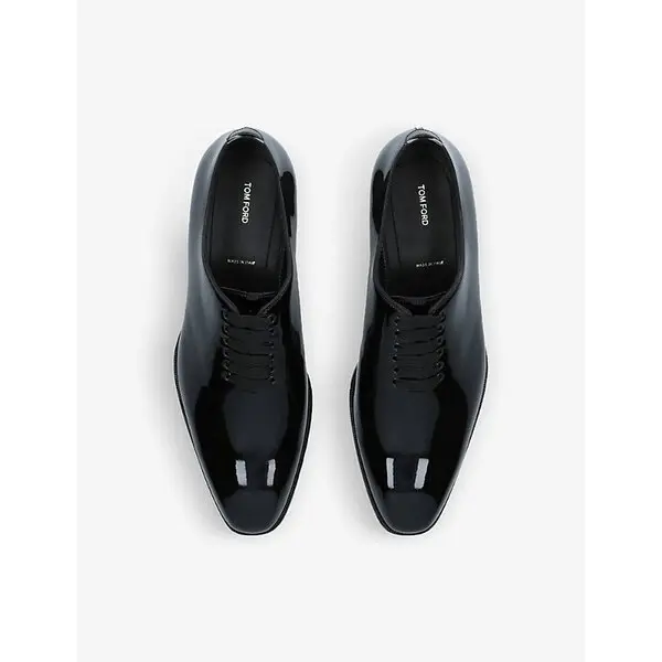 TOM FORD Elkan Patent Leather Oxford Shoes