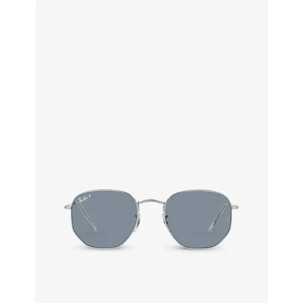 Ray-ban Hexagonal-frame Steel Sunglasses - Silver