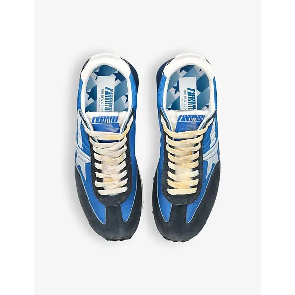 GOLDEN GOOSE Marathon Runner Suede And Mesh Low-top Trainers - Blue Other