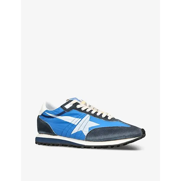 GOLDEN GOOSE Marathon Runner Suede And Mesh Low-top Trainers - Blue Other