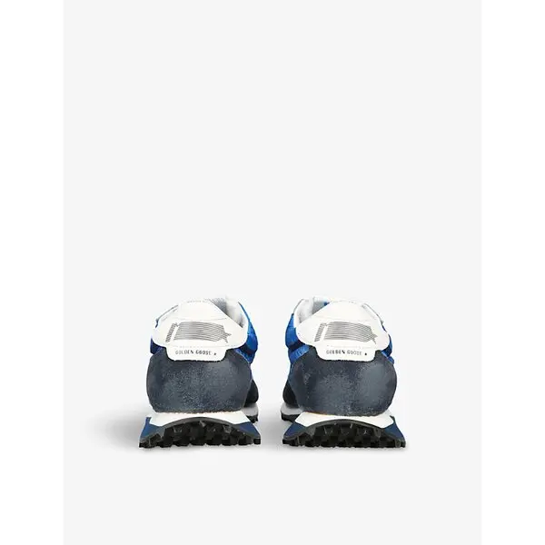 GOLDEN GOOSE Marathon Runner Suede And Mesh Low-top Trainers - Blue Other