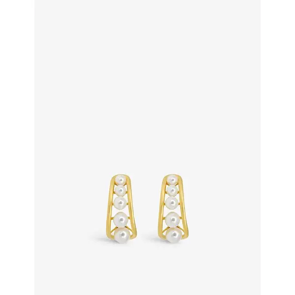 LA MAISON COUTURE Miphologia Pearl Earrings - Gold