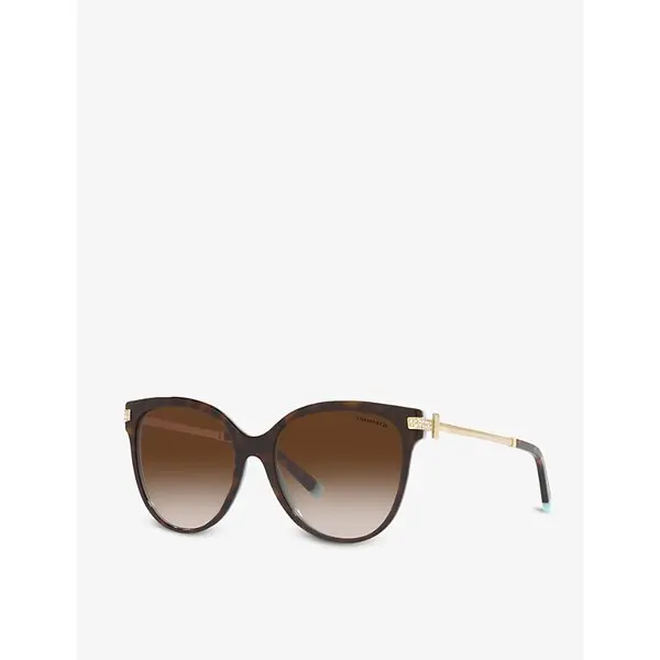 Tiffany & Co. Tf4193b Pillow-frame Sunglasses - Brown