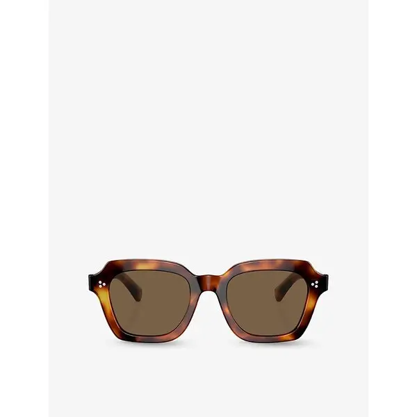 Oliver Spencer Kienna Square-frame Sunglasses - Brown