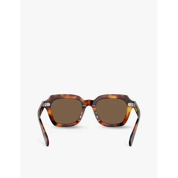 Oliver Spencer Kienna Square-frame Sunglasses - Brown