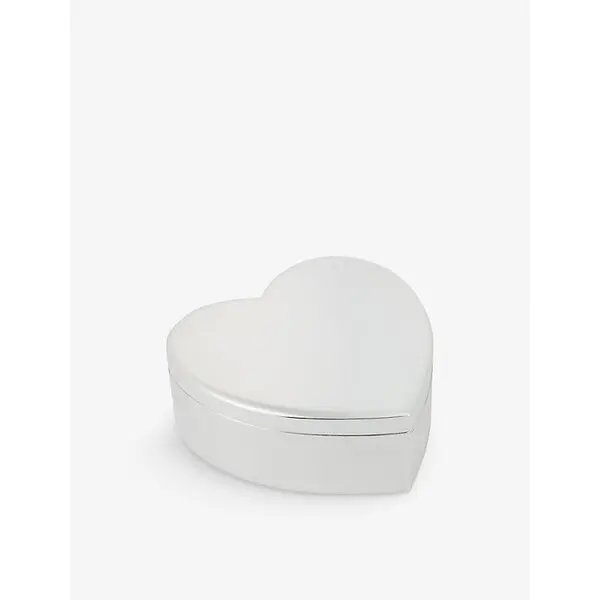 THE WHITE COMPANY Plated Heart Box - Silver
