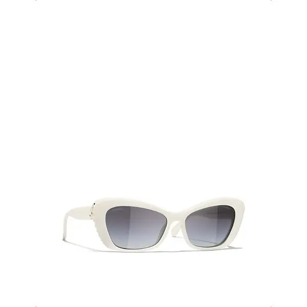 Chanel Ch5481h Cat Eye Sunglasses - White