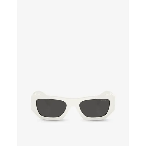 Prada Pr A01s Pillow-shaped Sunglasses - White