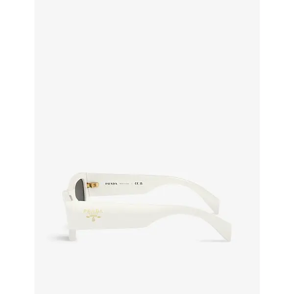 Prada Pr A01s Pillow-shaped Sunglasses - White