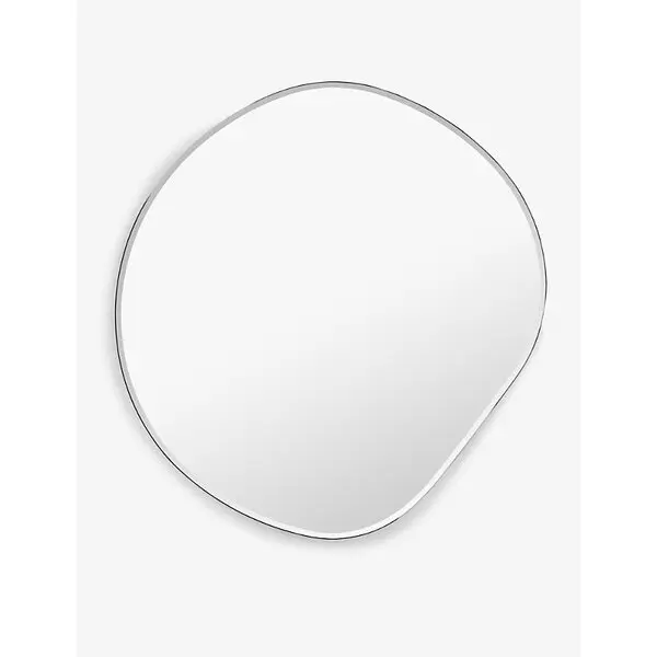 FERM LIVING Pond Organic-shaped Small Chrome-plated Zinc Mirror 52cm - One-color