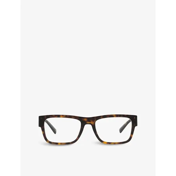 Prada Pr 15yv Acetate Square-frame Eyeglasses - Brown