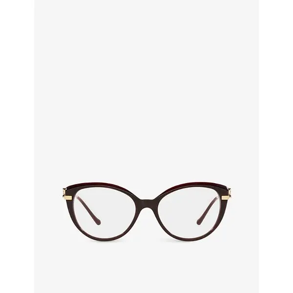 CARTIER Panthère De Cat-eye Glasses - Tortoise Copper
