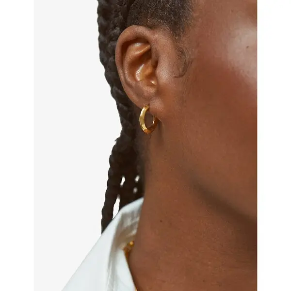 Monica Vinader Power 18ct Vermeil Sterling Silver Small Hoop Earrings