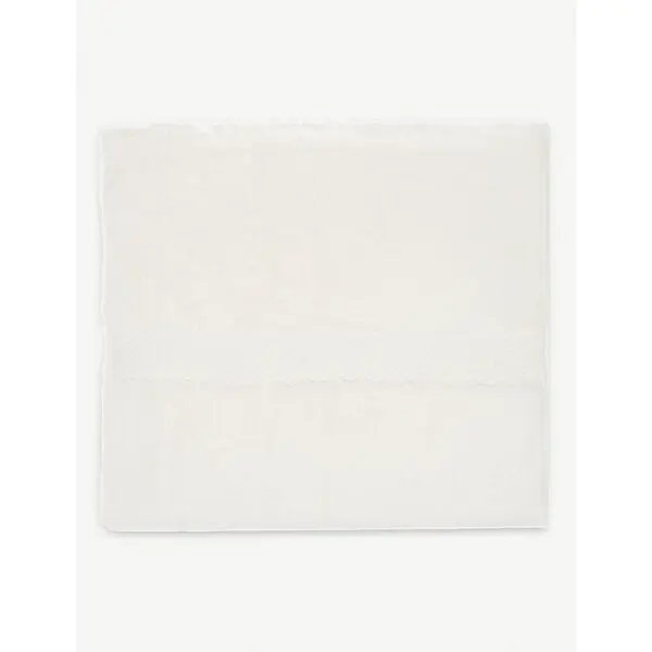 YVES DELORME Toile Cotton Bath Sheet - Nacre