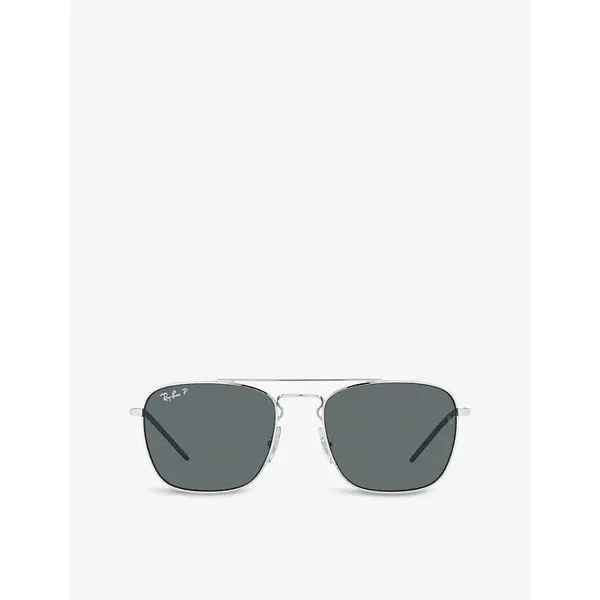 Ray-ban Square-frame Acetate Sunglasses - Silver