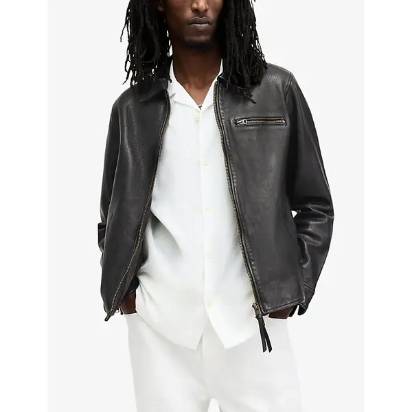 ALLSAINTS Miller Regular-fit Leather Jacket