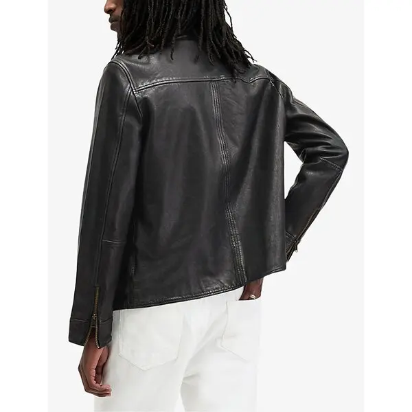 ALLSAINTS Miller Regular-fit Leather Jacket