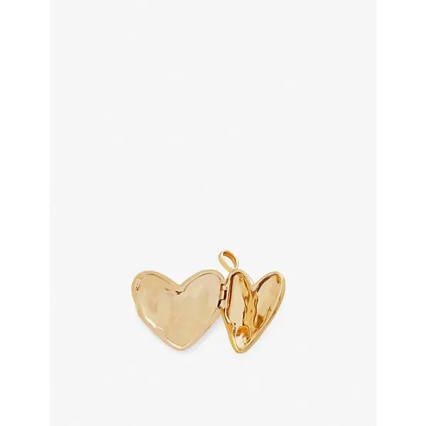 Monica Vinader Heart Locket Pendant - Gold