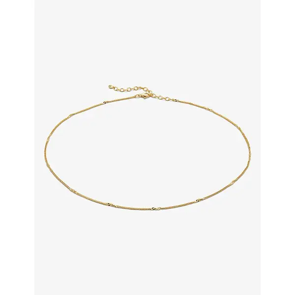Monica Vinader Curb Twist Choker Necklace - Yellow Gold