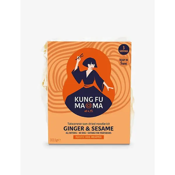 KUNG-FU MAMA Kung Fu Mama Ginger And Sesame Sun-dried Noodle Kit 313.5g - One-color
