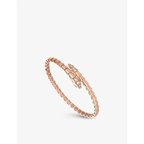 BVLGARI Serpenti Viper Diamond Bracelet - Rose Gold