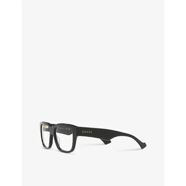 Gucci Gg1428o Square-frame Acetate Glasses - Black