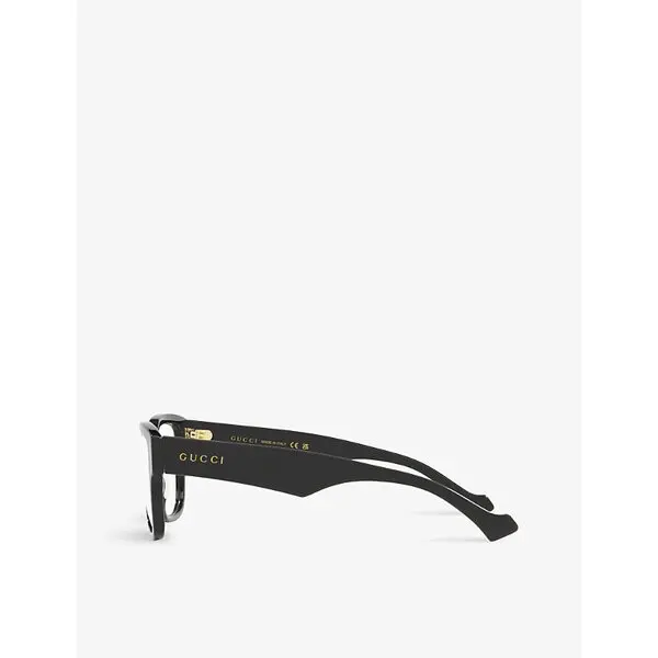 Gucci Gg1428o Square-frame Acetate Glasses - Black