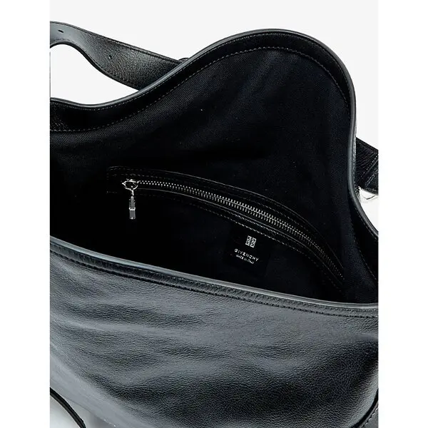 Givenchy Voyou Medium Leather Shoulder Bag - Black