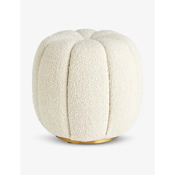 SOHO HOME Sofia Bouclé Footstool 43cm