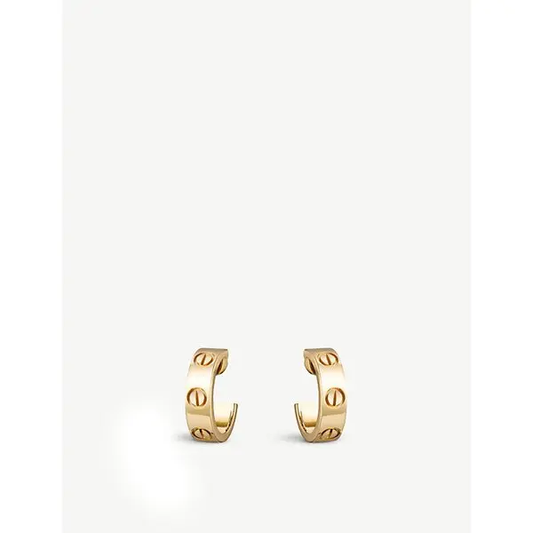 CARTIER Love 18ct Yellow Gold Hoop Earrings - One-color