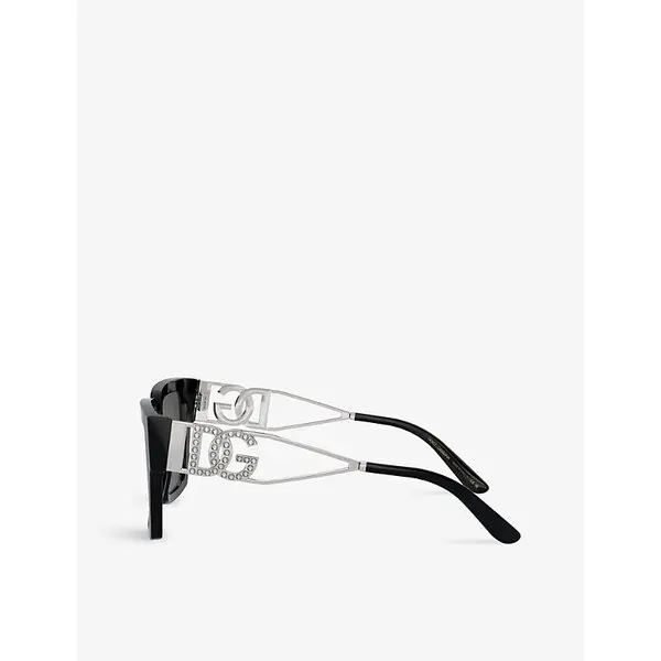 Dolce & Gabbana Dg4446b Square-frame Sunglasses - Black