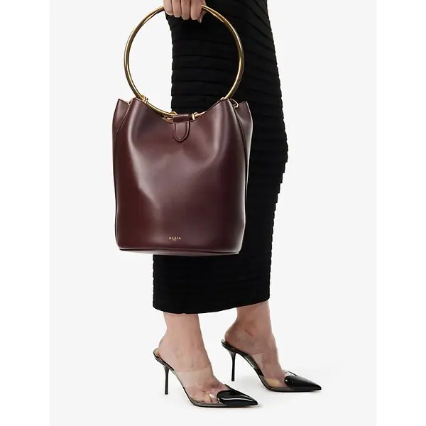 Alaïa Ring Leather Shoulder Bag
