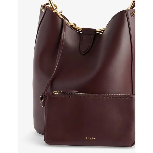 Alaïa Ring Leather Shoulder Bag