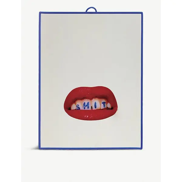 SELETTI Toiletpaper Sh*t Printed Mirror 23cm X 18cm - One-color