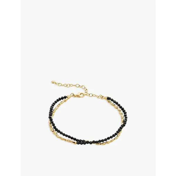 Monica Vinader Mini Nugget Beaded Bracelet - Black