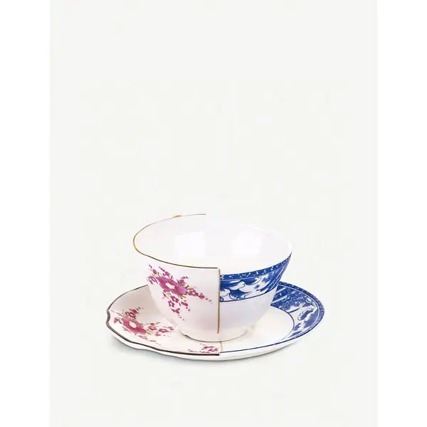 SELETTI Zenobia Hybrid Porcelain Teacup And Saucer - One-color
