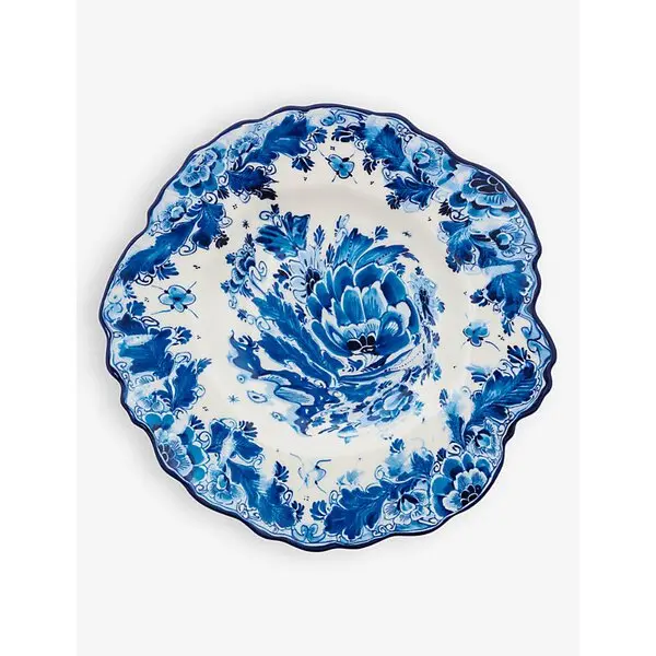 SELETTI Diesel Living With Classics On Acid Delf Rose Porcelain Dessert Plate 21cm - One-color