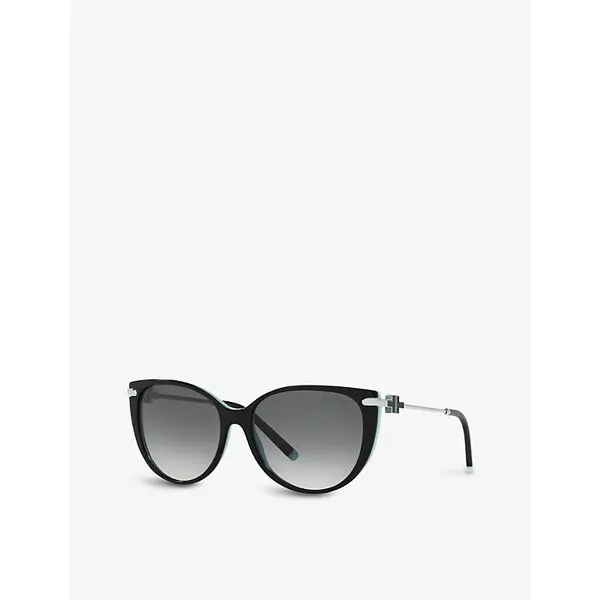 Tiffany & Co. Cat Eye-frame Acetate Sunglasses - Black