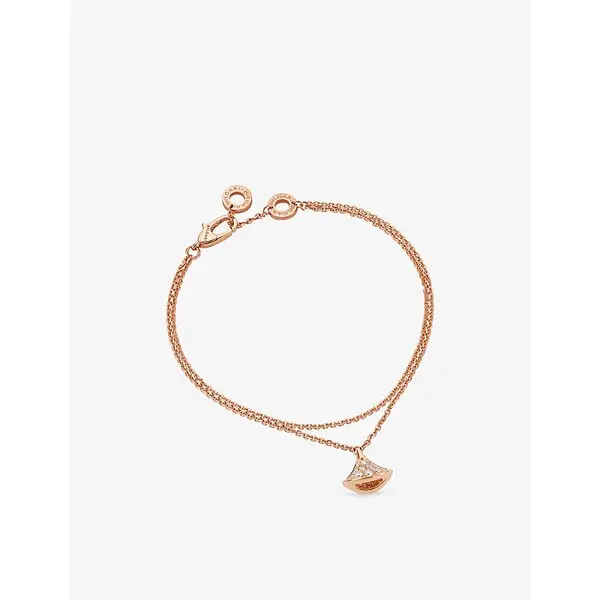 BVLGARI Divas' Dream Diamond Charm Bracelet - Rose Gold